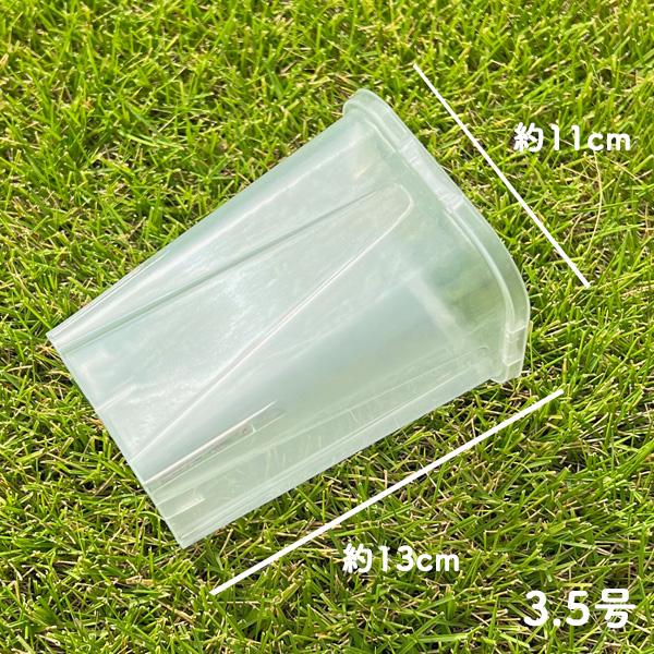 ネガミエル 3.5号 5個セット 透明スリット鉢 NEgamieru 浅岡園芸 プラスチック クリア 透明 スリット 根が見える 鉢 観葉植物 : suke-24-267 : BABU ...