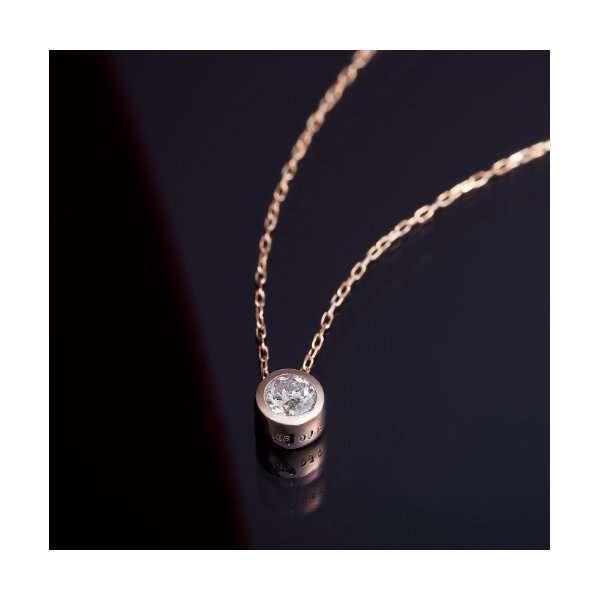 K18 PG 0.1ct ダイヤモンド フクリン ペンダント ネックレス : Baby・Sies(ベイビー・シーズ) - 通販 - Yahoo!ショッピング