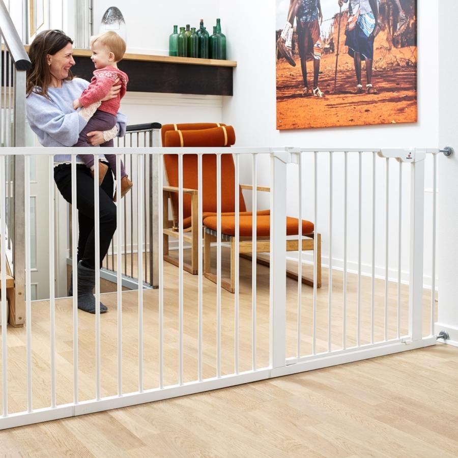 ペットゲート ペットフェンス ドア付き つっぱり ワイド 白 おしゃれ 玄関 犬 柵 幅広 ベビーダン プレミアワイド BD113 : ベビーゲート専門店 BabyDan - 通販 ...