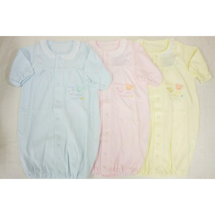 【メール便利用！送料込み】日本製 新生児からのベビー服2wayオール（コンビドレス）31-5300(Little Friend) スムース素材 ...