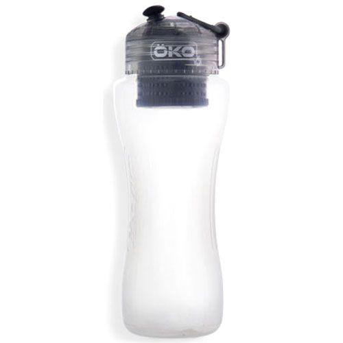 ろ過機能付きボトル OKO ドリンクボトル 650ml 水筒 オコ Filtration Water Bottle カーボン グレー ...