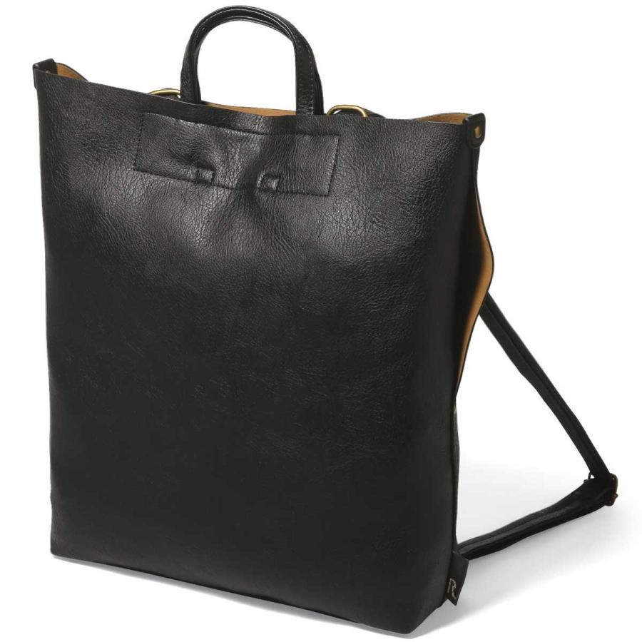 ROOTOTE トートバッグ ルートート LT.セオルーB 通勤 通学 合成皮革 リュック バックパック CEOROO-B 3WAYトート レディース ブラック : BACK - 通販 ...