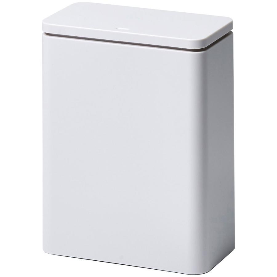 ゴミ箱 ideaco チューブラーミディアムフラップ ふた付き 3L 小型 スリム 密封容器で衛生的！ イデアコ TUBELOR medium flap マットグレー : BACK - 通販 ...