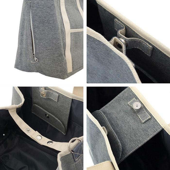 ROOTOTE マザーズバッグ ルートート SN.マミールーコットンテンジク-C おむつ替えシート ポーチ付き 3点セット MammyROO ネイビー : BACK - 通販 - Yahoo ...