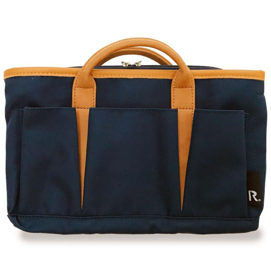 ROOTOTE バッグインバッグ SN.ルーキャリッジネオ ポリツイード サブバッグ ルートート ROO Carriage Neo ネイビー : BACK - 通販 - Yahoo!ショッピング