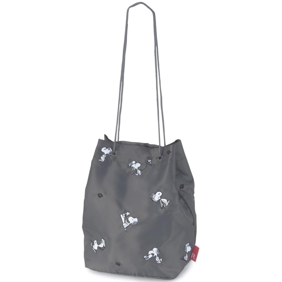 ROOTOTE トートバッグ SN.ベビールーポシェットパターン ピーナッツ レディーストート ルートート baby roo PEANUTS-4W チャコール : BACK - 通販 ...