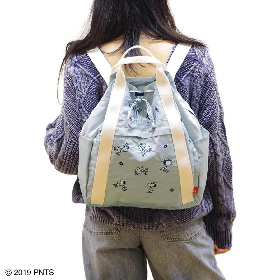 ROOTOTE リュック SN.セオルーパターン ピーナッツ レディース 通勤 通学 ルートート CEOROO 8116 PEANUTS-4W ブルーグレー : BACK - 通販 ...