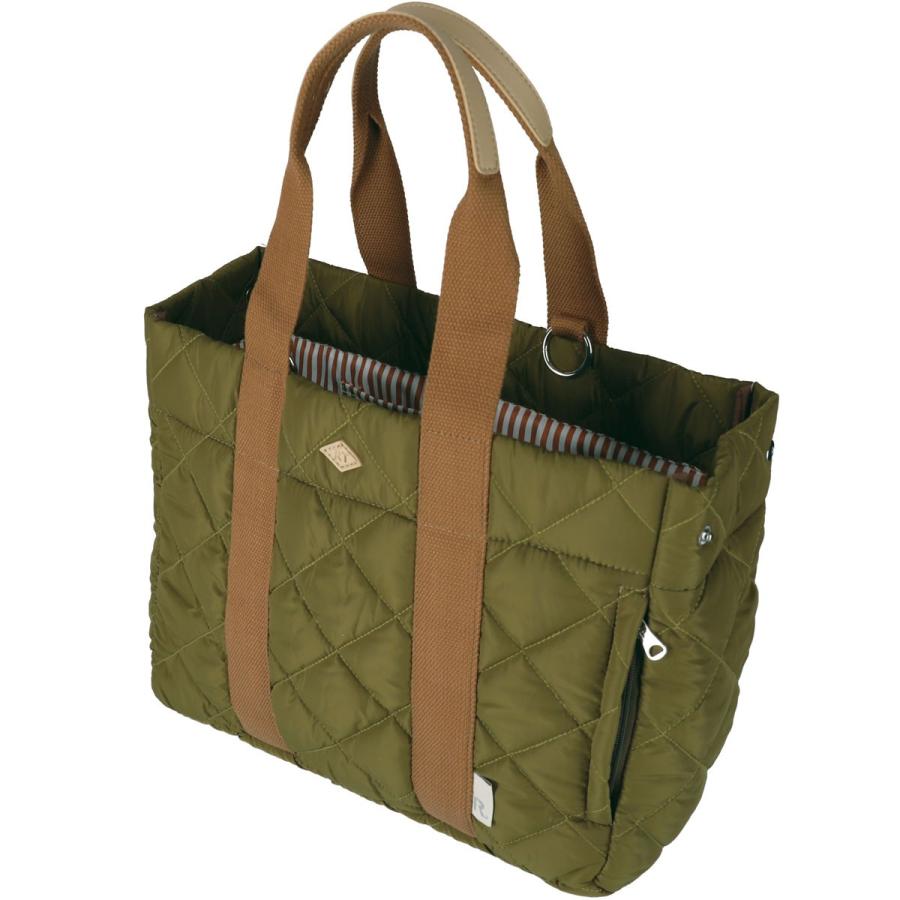ROOTOTE トートバッグ SN.ミディアムダイヤキルト-B レディーストート ルートート MEDIUM オリーブ : BACK - 通販 - Yahoo!ショッピング