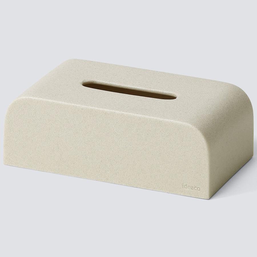 ティッシュケース 正規品 ideaco イデアコ SP ティッシュカバー Tissue Case エスピー ストーンサンドホワイト : BACK - 通販 - Yahoo!ショッピング