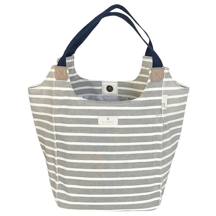 ROOTOTE トートバッグ NA.ラウンドテンジク-A レディーストート ルートート ROUND 2667 グレー/アイボリー : BACK - 通販 - Yahoo!ショッピング