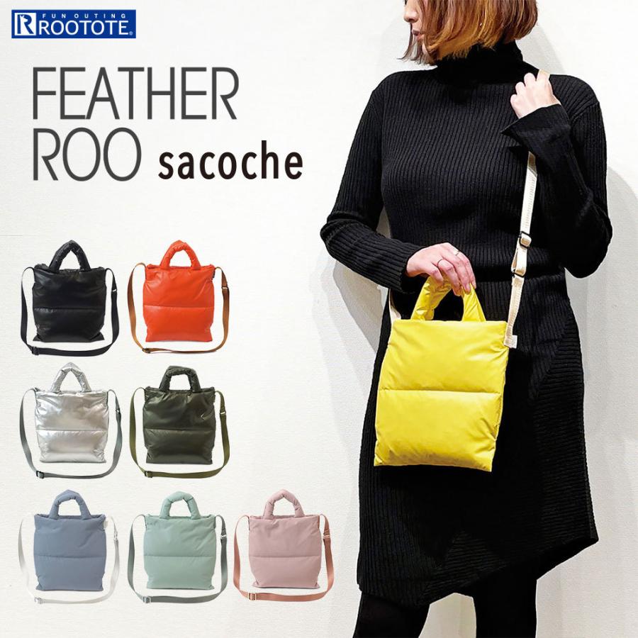 ROOTOTE ショルダーバッグ LT.サコッシュフェザーカラー 斜めがけ レディース ルートート FEATHER ROO sacoche-A ブラック : BACK - 通販 - Yahoo ...