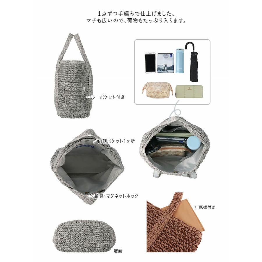 2022新作 トートバッグ ROOTOTE ミディアム.パニエ-A レディーストート ルートート MEDIUM 1406 ナチュラル :21681:BACK - 通販 - Yahoo!ショッピング