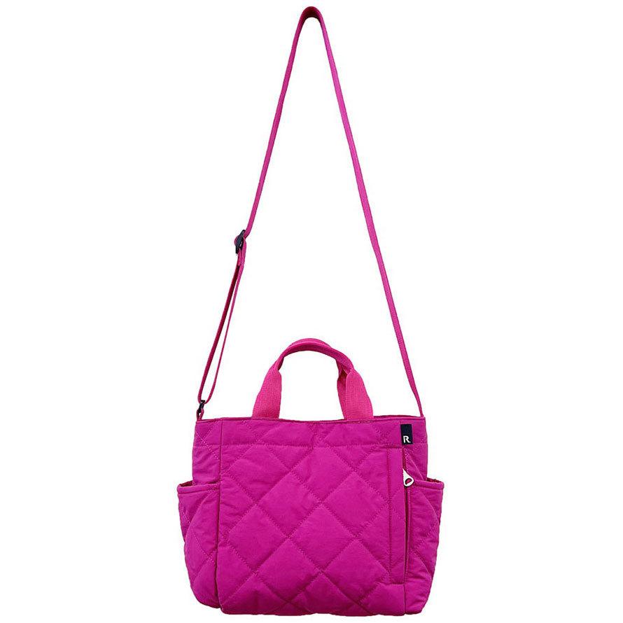 ROOTOTE 2022新作 ショルダーバッグ スクエア2way.ダイヤキルト-E ショルダートート ルートート SQUARE 2way 1365 ラズベリー : BACK - 通販 ...