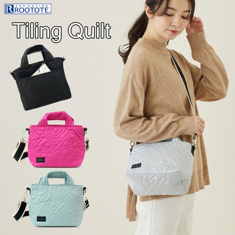 ROOTOTE 2022新作 ショルダーバッグ LT.ベビールー.タイリングキルト-A ショルダートート ルートート babyroo 1389 ブラック : BACK - 通販 - Yahoo ...