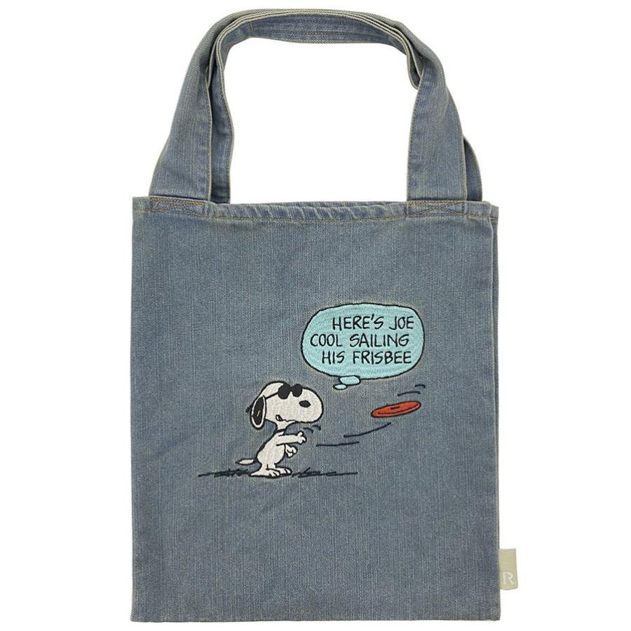 ROOTOTE 2022新作 スヌーピーバッグ IP.チューブ.デニム.ピーナッツ スヌーピーコラボ スヌーピートートバッグ ルートート Tube PEANUTS-7R 8265 ジョー ...