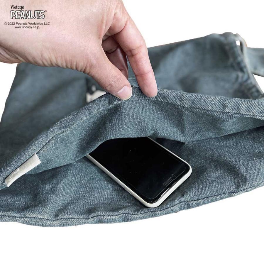 2022新作 スヌーピーバッグ ROOTOTE IP.チューブ.デニム.ピーナッツ スヌーピーコラボ スヌーピートートバッグ ルートート Tube PEANUTS-7R 8265 コミック ...