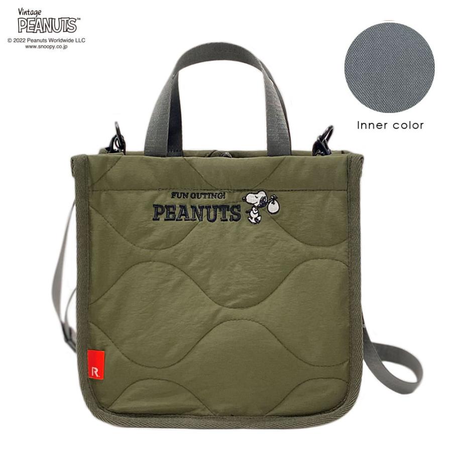2022新作 スヌーピーバッグ 正規品 ROOTOTE ルートート IP.スクエア.キルト.ピーナッツ スヌーピーコラボ SQUARE PEANUTS-7T 8271 カーキ : 21959 ...