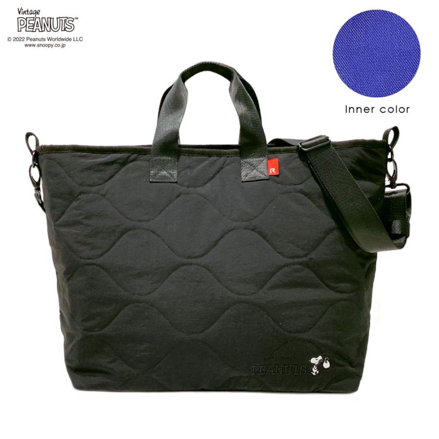 2022新作 スヌーピーバッグ ROOTOTE IP.グランデ.キルト.ピーナッツ スヌーピーコラボ スヌーピートートバッグ ルートート GRANDE PEANUTS-7T 8272 ブラック ...