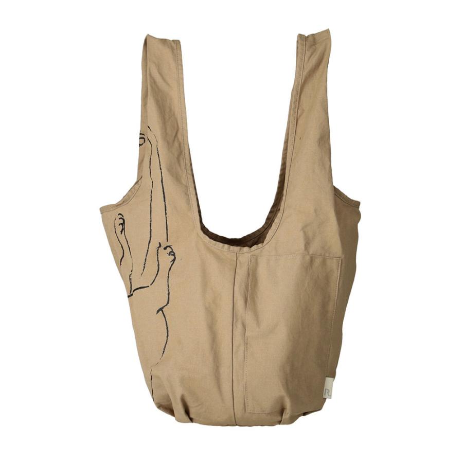 ROOTOTE エコバッグ NA.ルーショッパーマルシェ-B 折りたたみ 収納コンパクト ルートート ROO-shopper Grande 2672 グロゼイユ : BACK - 通販 ...