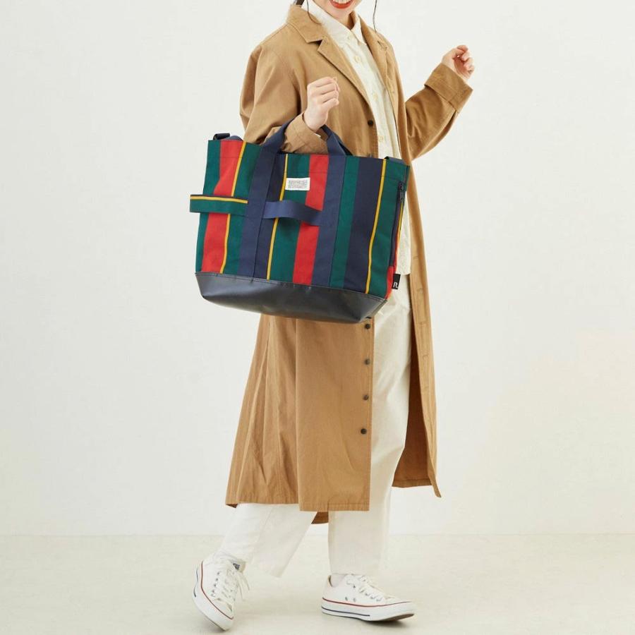 ROOTOTE 2022新作 トートバッグ SN.グランデ.2way.シェア-A レディーストート トート ルートート GRANDE 2WAY Share-A 1368 オレンジストライプ ...