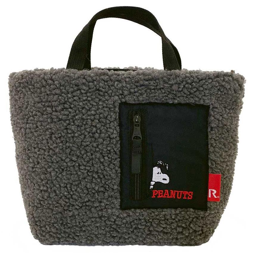 ROOTOTE 2022新作 スヌーピーバッグ IP.デリ.ボア.ピーナッツ-7V スヌーピーコラボ スヌーピートートバッグ ルートート DELI PEANUTS 8273 グレー ...