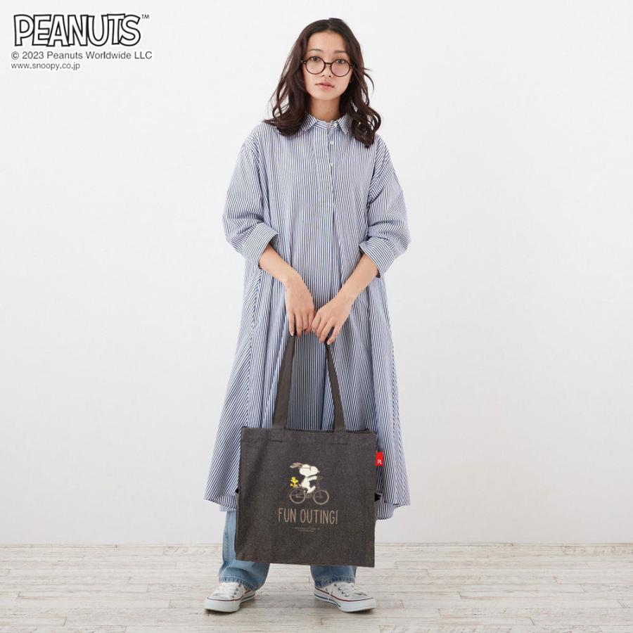 ROOTOTE（ルートート） 2023新作 スヌーピーバッグ 正規品 IP.ミディアムボックス.ピーナッツ-8C スヌーピーコラボ スヌーピートートバッグ MEDIUM BOX 8310 ...