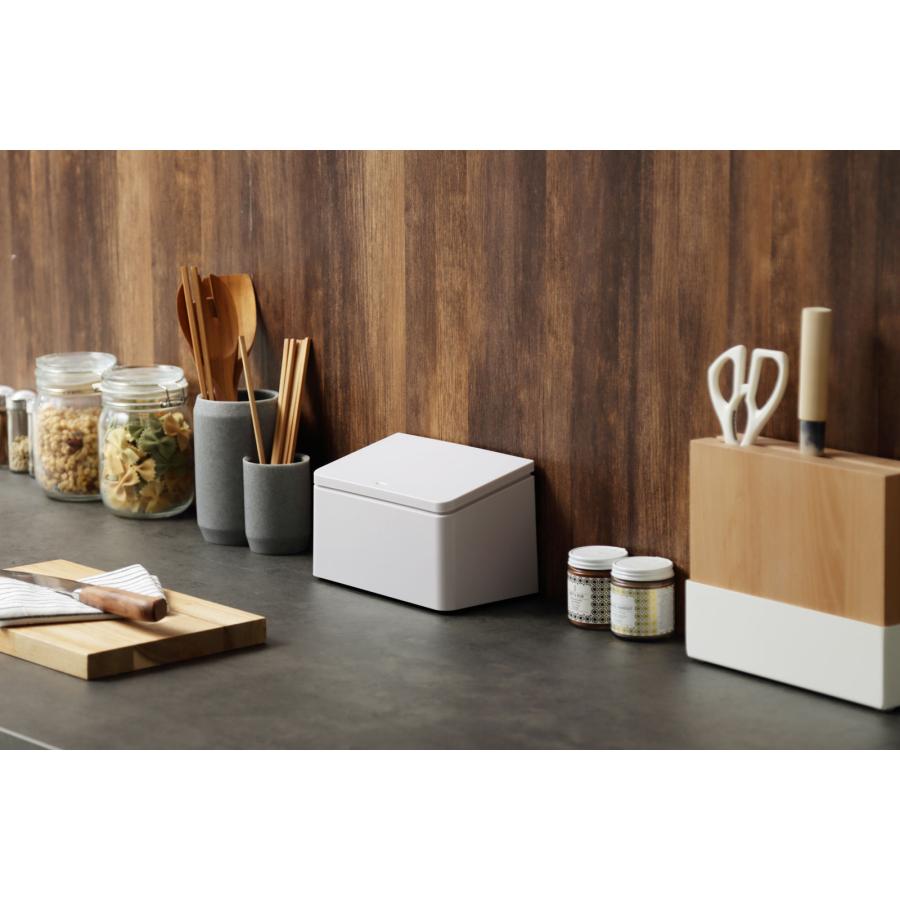 ゴミ箱 正規品 ideaco イデアコ TUBELOR flat rectangle チューブラーフラットレクタングル ダストボックス ごみ箱 チューブラー グレー :22375:BACK ...