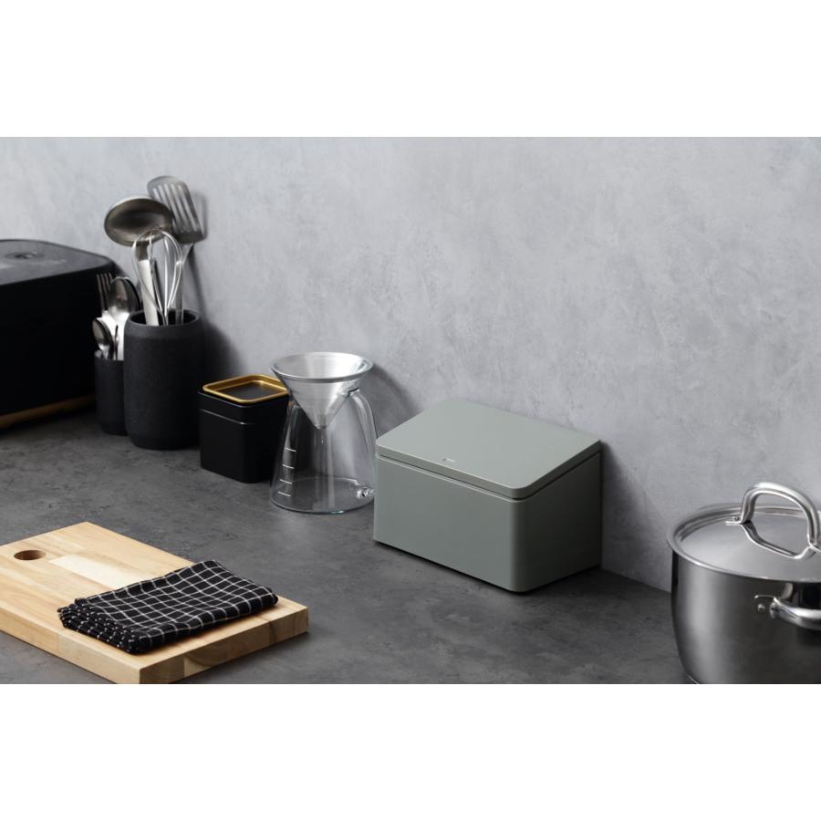 ゴミ箱 正規品 ideaco イデアコ TUBELOR flat rectangle チューブラーフラットレクタングル ダストボックス ごみ箱 チューブラー アッシュグレー : BACK ...