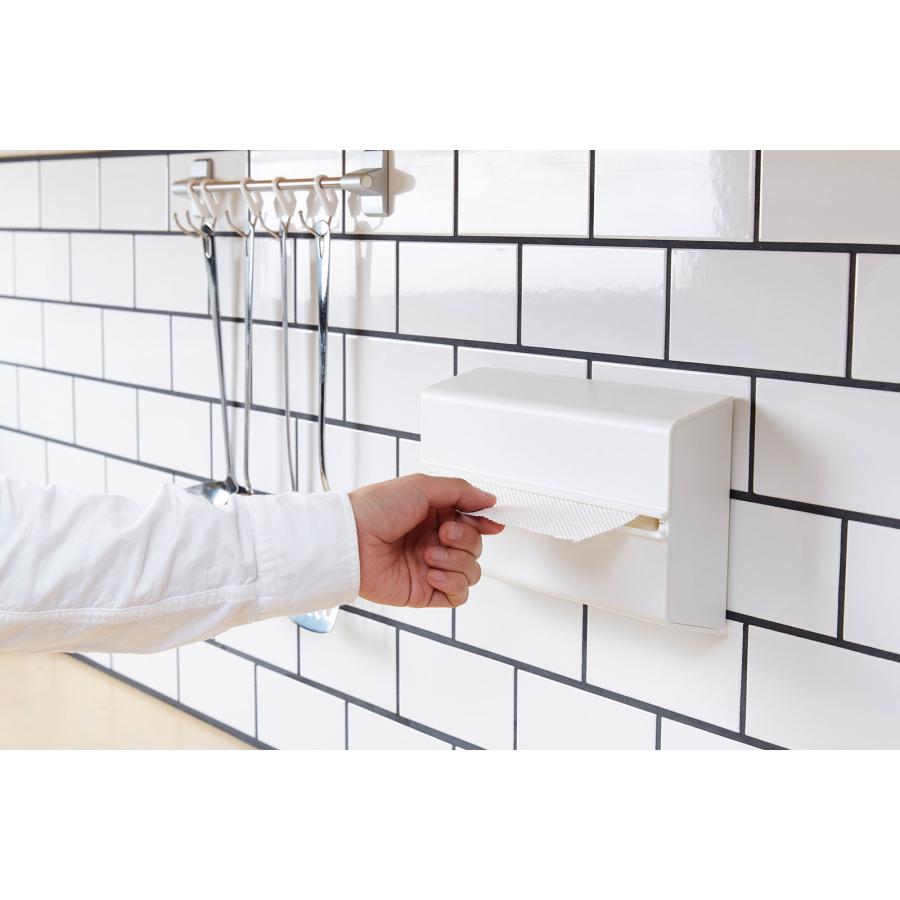 ペーパータオルホルダー 正規品 ideaco イデアコ WALL PT 壁掛けペーパータオルケース キッチンペーパー ウォールピーティー サンドホワイト : BACK - 通販 - Yahoo ...