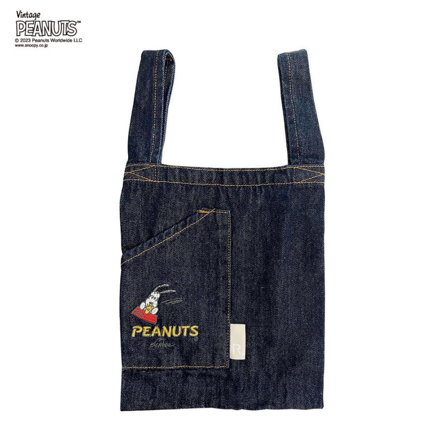 ROOTOTE 2023新作 スヌーピーバッグ 正規品 ルートート IP.ルーショッパーミニ.デニム.ピーナッツ-8I 8315 スヌーピーコラボ スヌーピートートバッグ ディッシュ ...