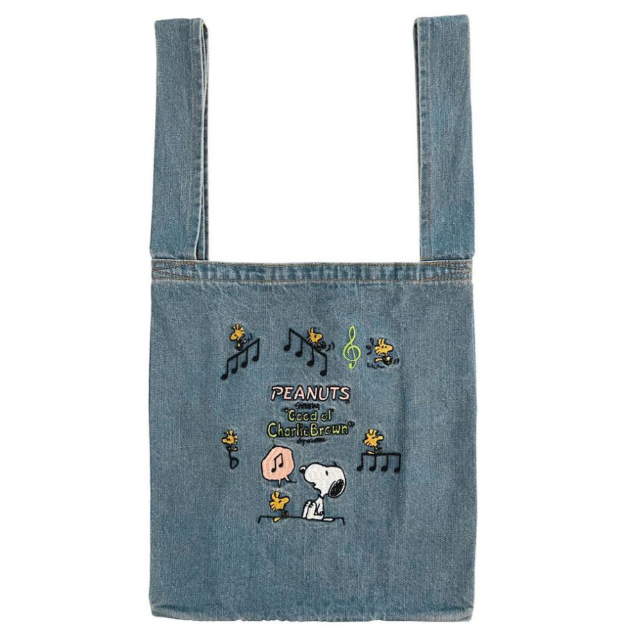 ROOTOTE 2023新作 スヌーピーバッグ ルートート ルーショッパー.デニム.ピーナッツ スヌーピーコラボ トートバッグ ROO-shopper 8316 ミュージック : BACK ...