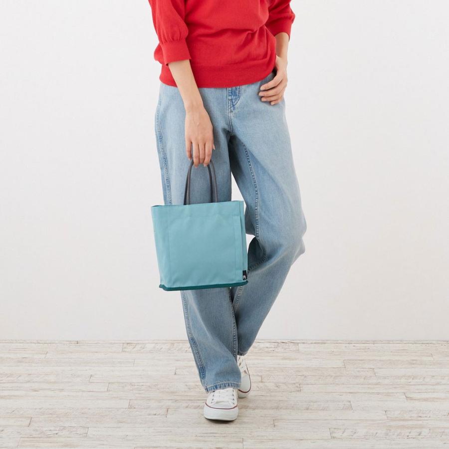 ROOTOTE 2023新作 トートバッグ 正規品 ルートート SN.スクエア.オーバーラップ-A レディーストート トート SQUARE OVERLAP 3069 グレー : BACK ...