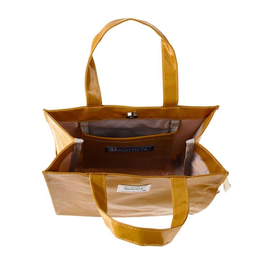 2023新作 トートバッグ 正規品 ROOTOTE ルートート EU.スクエア.ラミネート-G レディーストート トート SQUARE LAMINATE 1202 ベージュ :22935 ...