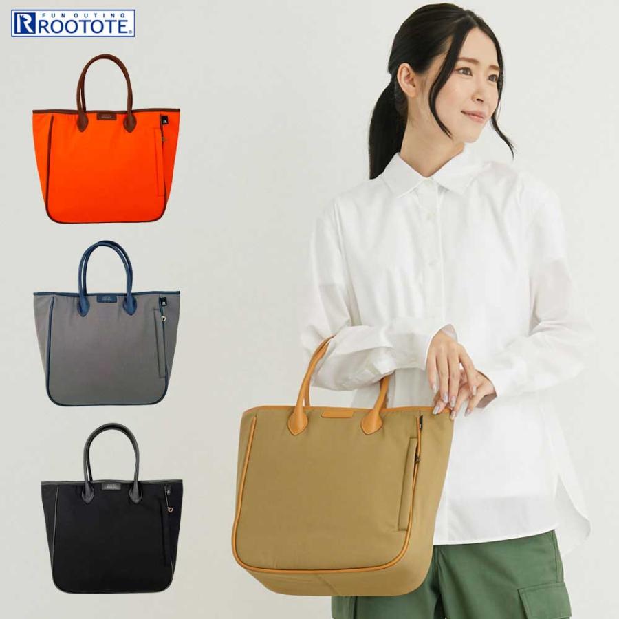 ROOTOTE（ルートート） 2023新作 トートバッグ 正規品 SN.スクエア.スプルース-A レディーストート トート SQUARE spruce-A 1215 カーキ : BACK ...