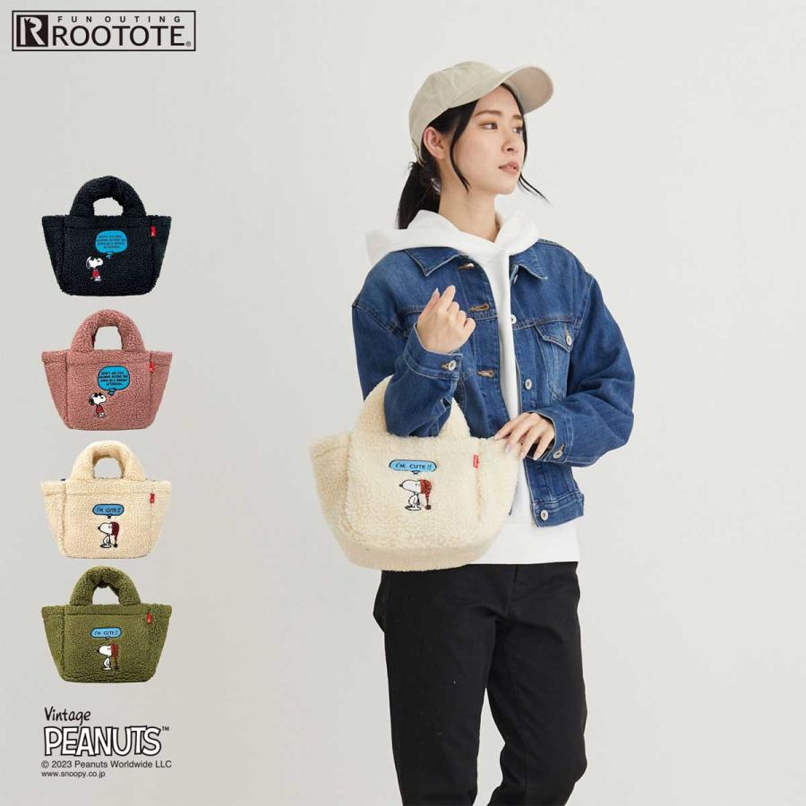 2023新作 スヌーピーバッグ 正規品 ROOTOTE ルートート IP.デリ.ボア.ピーナッツ スヌーピーグッズ トートバッグ DELI PEANUTS-8T 8345 ピンク :23084 ...