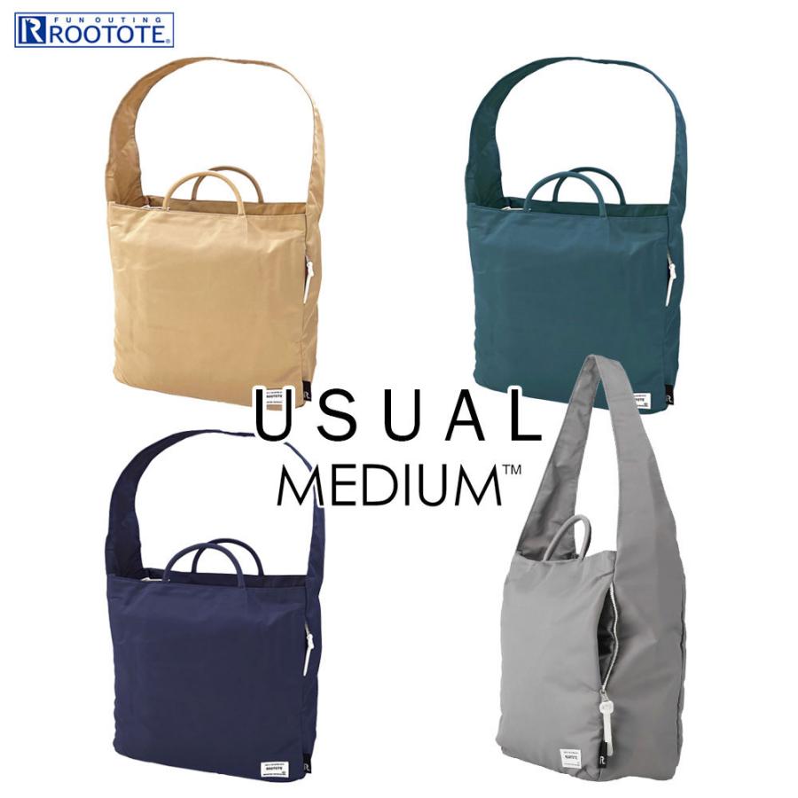 ROOTOTE 2023新作 トートバッグ 正規品 ルートート SC.ミディアム.ユージュアル レディーストート トート MEDIUM USUAL-A 1277 グリーン : BACK ...