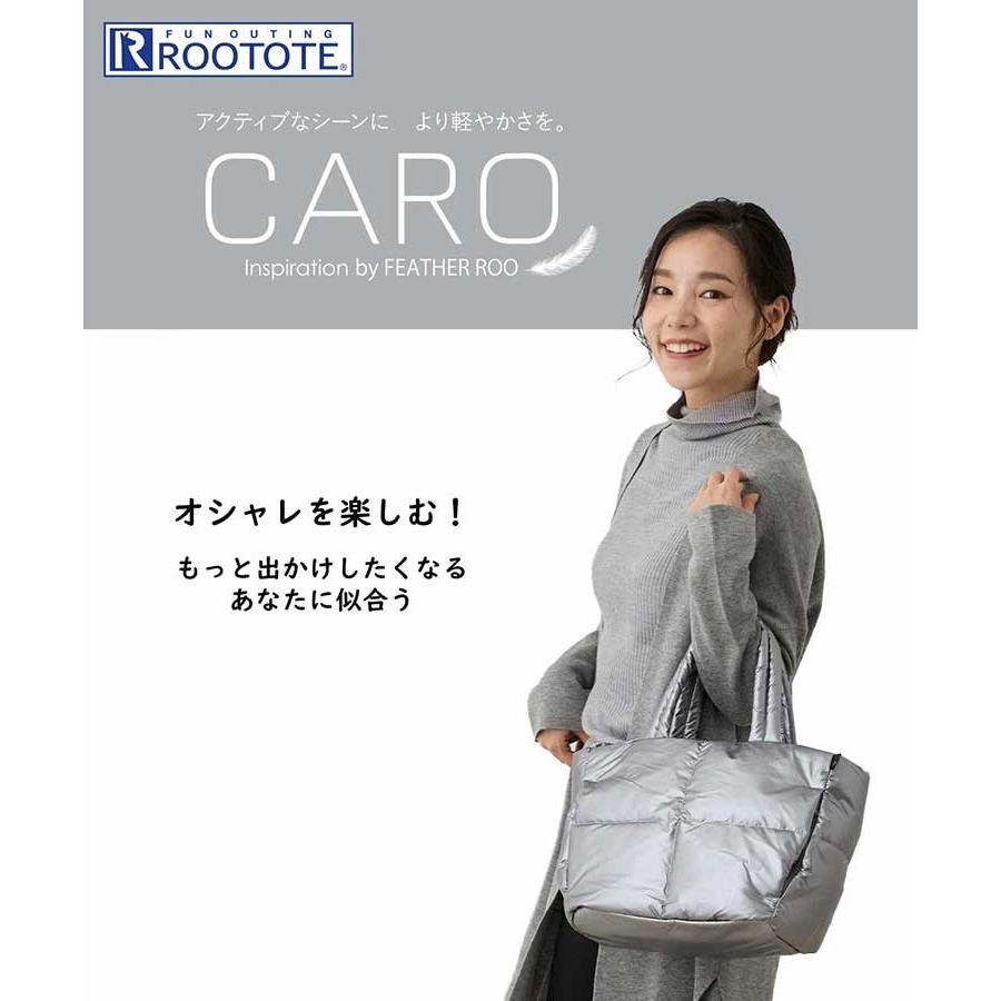 2024新作 トートバッグ 正規品 ROOTOTE ルートート フェザールー.デリ.カロ-B トート バッグ FEATHER ROO CARO 1338 ブラック : 24093 : BACK ...