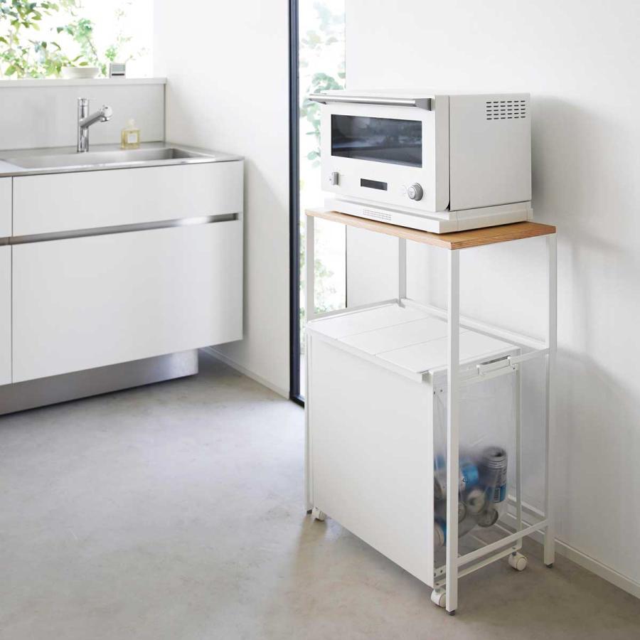 キッチン収納 山崎実業 正規品 tower タワー 分別ゴミ箱上ラック 収納フック 1666 ホワイト : 24116 : BACK - 通販 - Yahoo!ショッピング