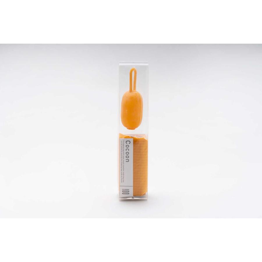 100percent エコバッグ 100％ 100パーセント COCOON - Large 折りたたみ コクーン ラージ オレンジ : BACK - 通販 - Yahoo!ショッピング