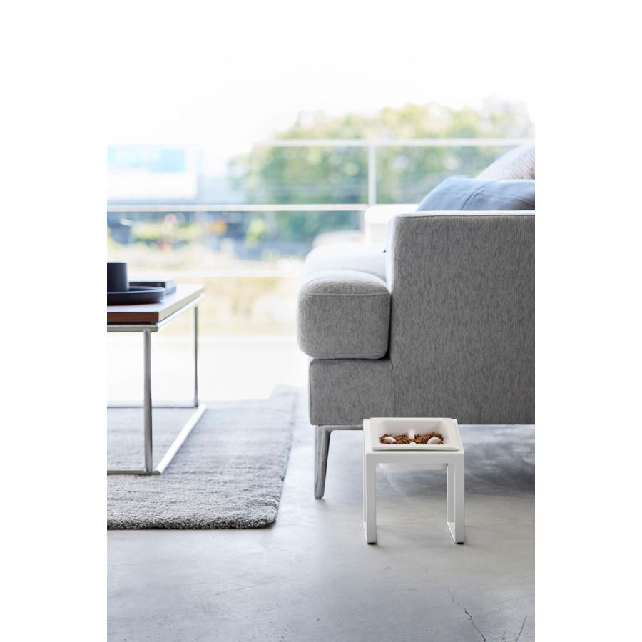 tower ペットフードボウル 山崎実業 正規品 タワー 早食い防止ペットフードボウルスタンド 斜めハイタイプ ペット用品 ペットグッズ 10239 ホワイト : BACK - 通販 ...