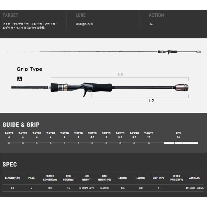 テイルウォーク メタルゾン TZ C65ML-N tailwalk METALZON TZ : バックラッシュYahoo!店 - 通販 - Yahoo!ショッピング