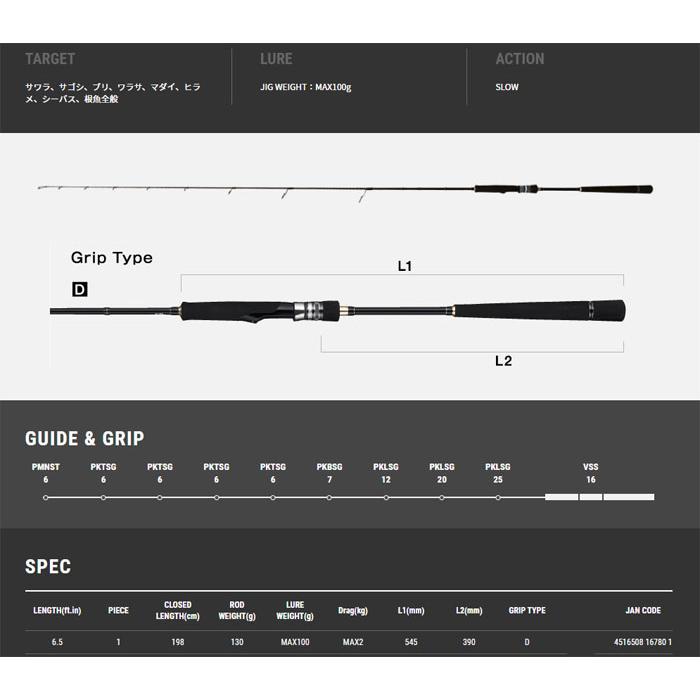 テイルウォーク ジグフォース SSD S651-LJ tailwalk JIGFORCE SSD :y-4516508167801 ...