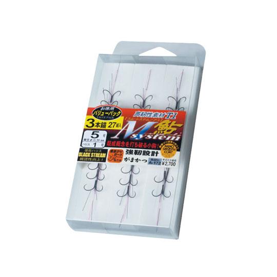 Gamakatsu がまかつ バリューパック T1 Mシステム鮎 3本錨 GAMAKATSU : バックラッシュYahoo!店 - 通販 - Yahoo!ショッピング