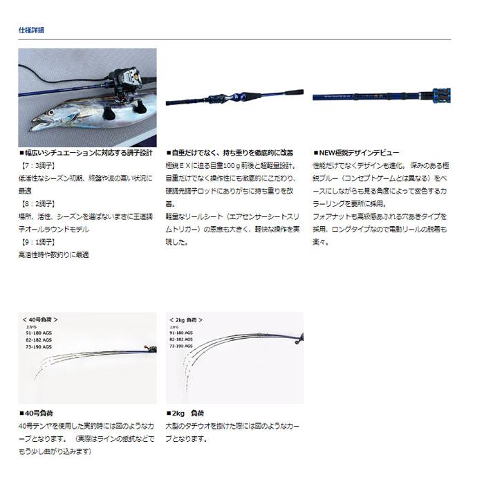 DAIWA（釣り） ダイワ 極鋭タチウオテンヤSP 91-180AGS DAIWA : バックラッシュYahoo!店 - 通販 - Yahoo!ショッピング