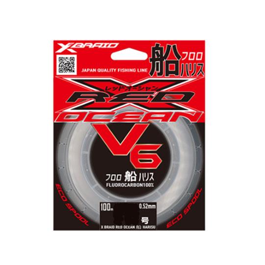 YGK (よつあみ) エックスブレイド レッドオーシャン V6 船ハリス 100m 10号 : バックラッシュYahoo!店 - 通販 - Yahoo!ショッピング