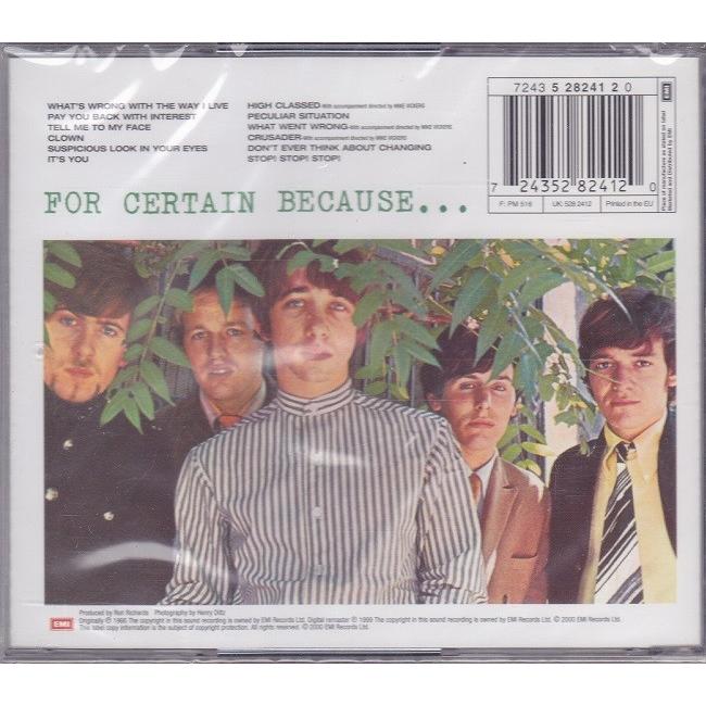新品 The Hollies ホリーズ/for certain because...(CD) stereo + mono versions ...