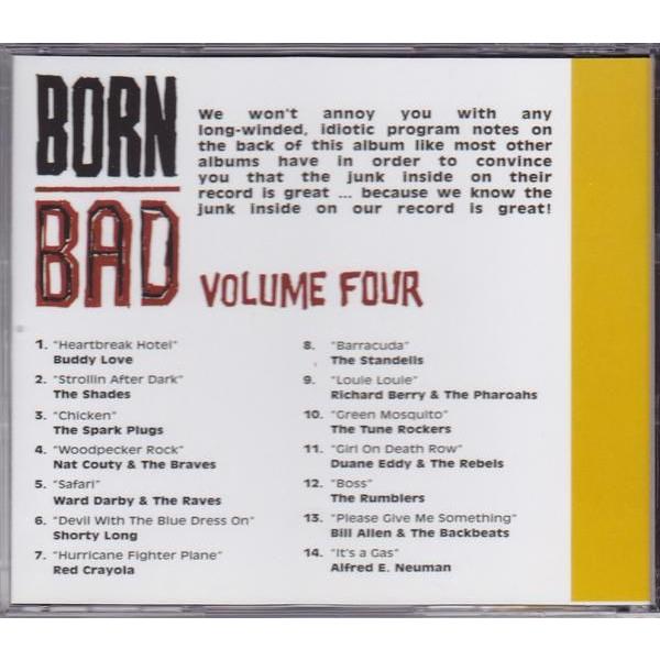 新品 V.A./born bad volume four(CD) The Cramps クランプス : garagecd-6 : back ...