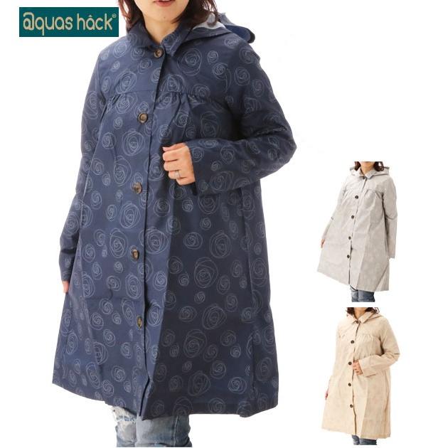 レインコート レディース おしゃれ aquas hack アクアスハック 自転車 超撥水 はっ水 通学 通勤 やわらかい 蒸れにくい アウトドア ギャザー 着心地 フェス : BACKYARD ...