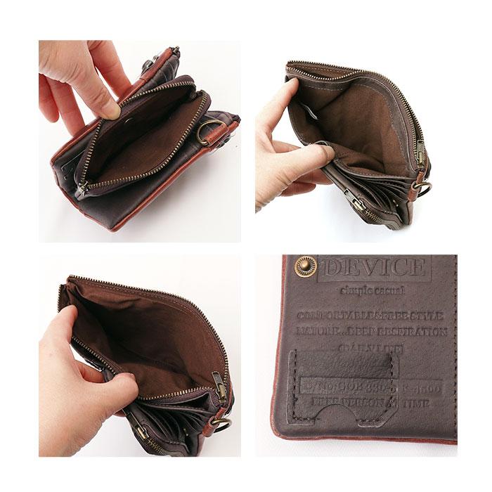 DEVICE（PORTER） DEVICE 通販DEVICE デバイス 二つ折り 財布 メンズ 二つ折り財布 2つ折り財布 折り財布 ウォレット 札入れ 小銭入れ レザー 本革 紳士用 ...