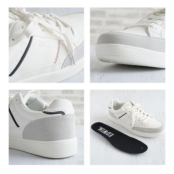 EDWIN エドウィン スニーカー メンズ EDW-7023 通販 カジュアルシューズ フラットシューズ ローカットスニーカー 紐靴 ひも靴 運動靴 軽量 軽い 靴 : BACKYARD ...